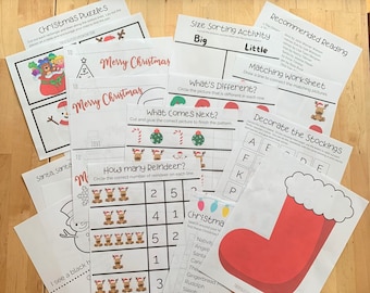 Christmas Gingerbread Treats Prek Printable Thematic Learning Pack Part ...