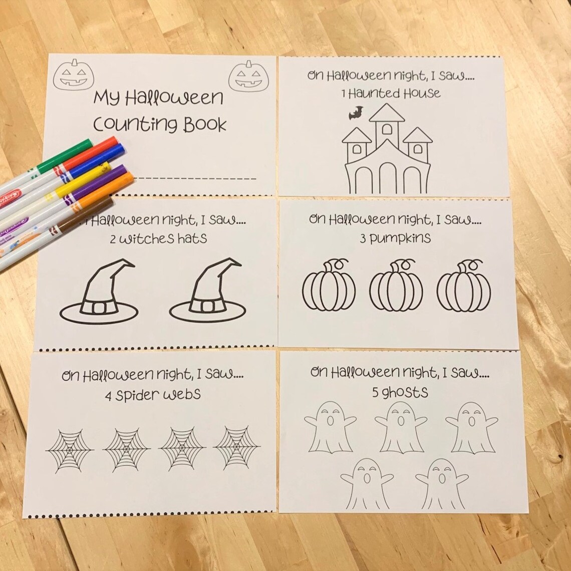 Halloween Preschool Printable Pack - Etsy