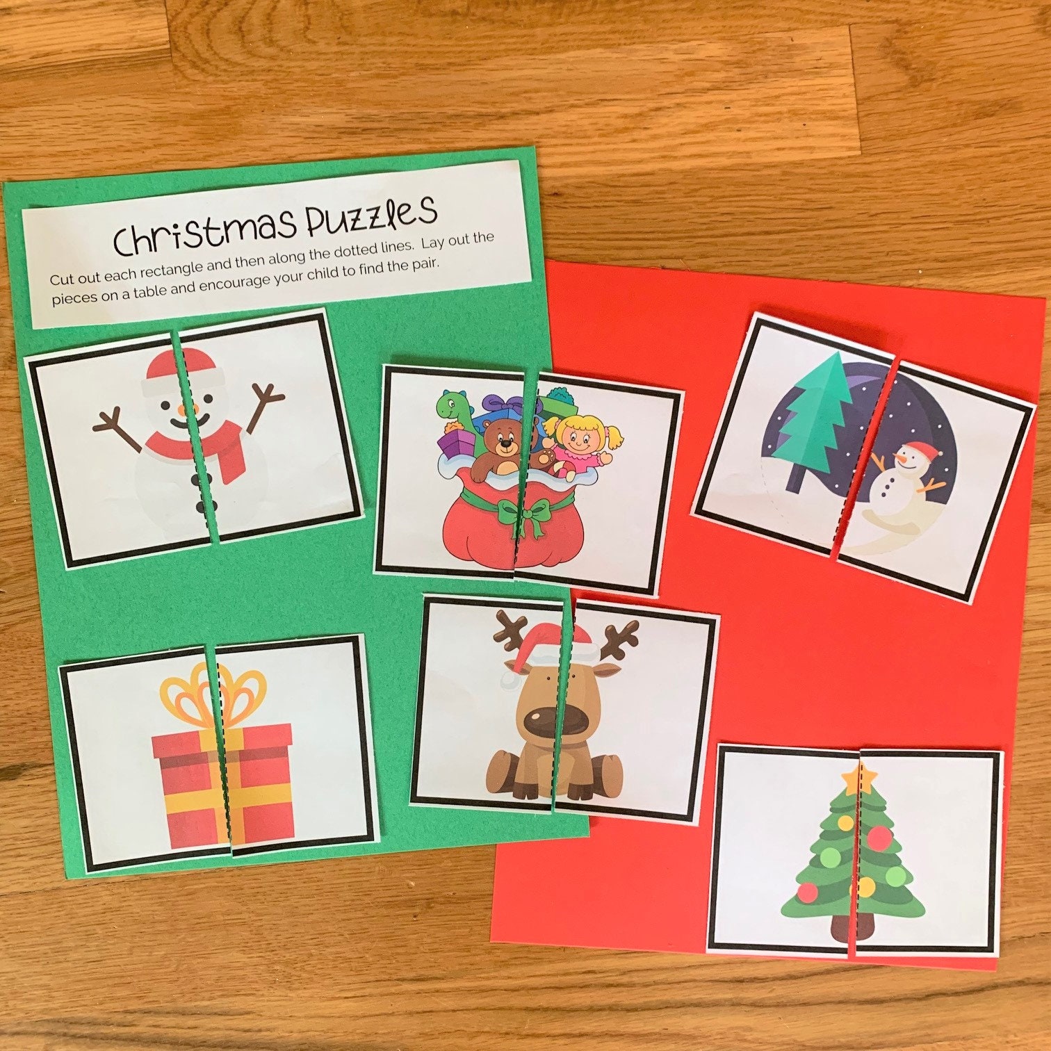 Christmas Preschool Printable Pack - Etsy