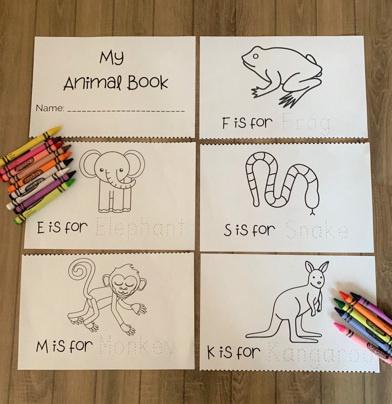 Animals Preschool Printable Pack - Etsy
