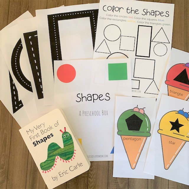 Shapes Preschool Printable Pack - Etsy
