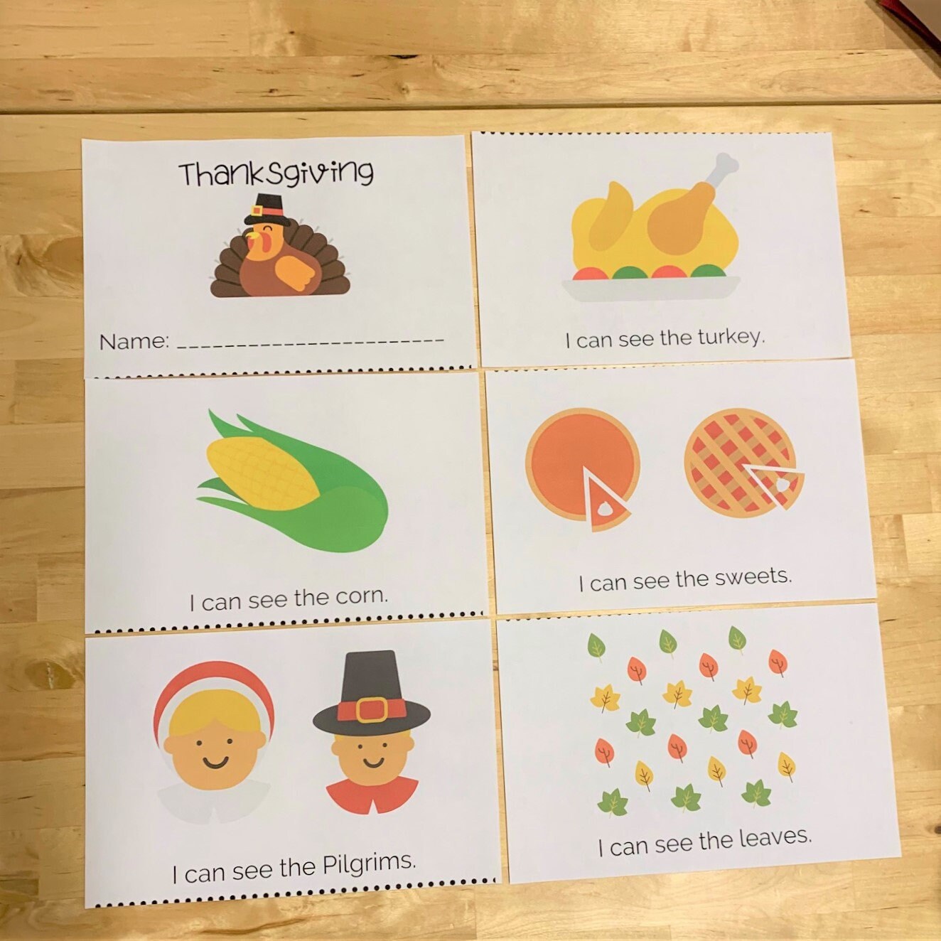 Thanksgiving Preschool Printable Pack - Etsy