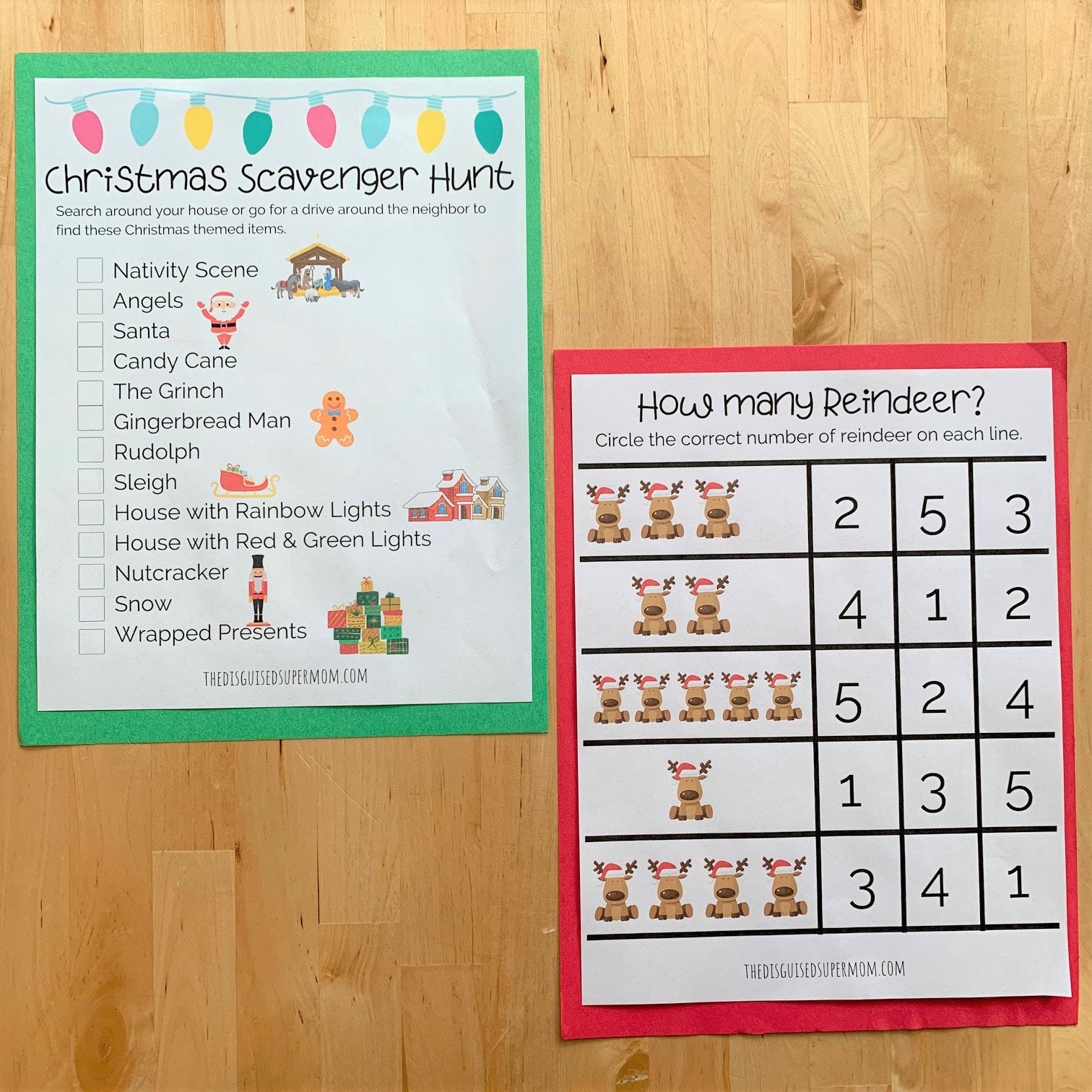 Christmas Preschool Printable Pack - Etsy