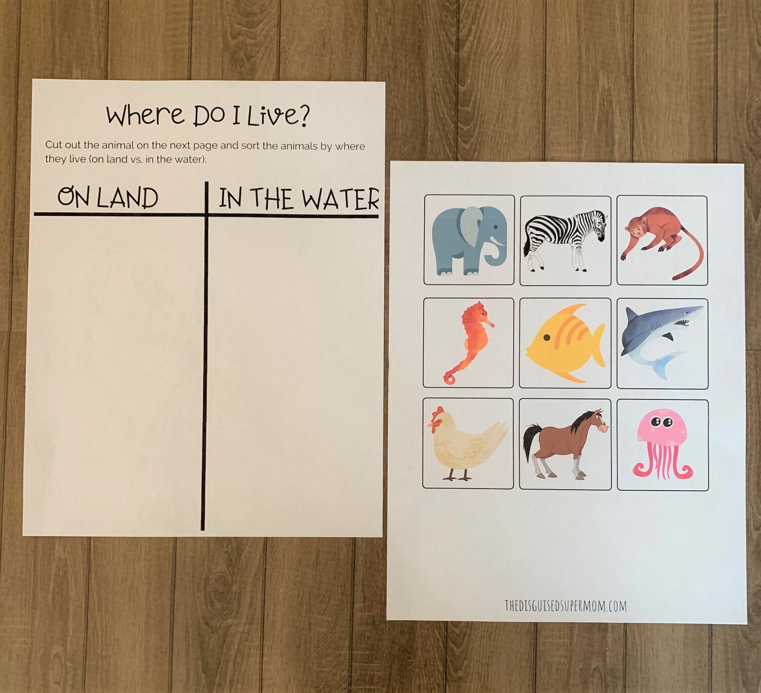 Animals Preschool Printable Pack - Etsy