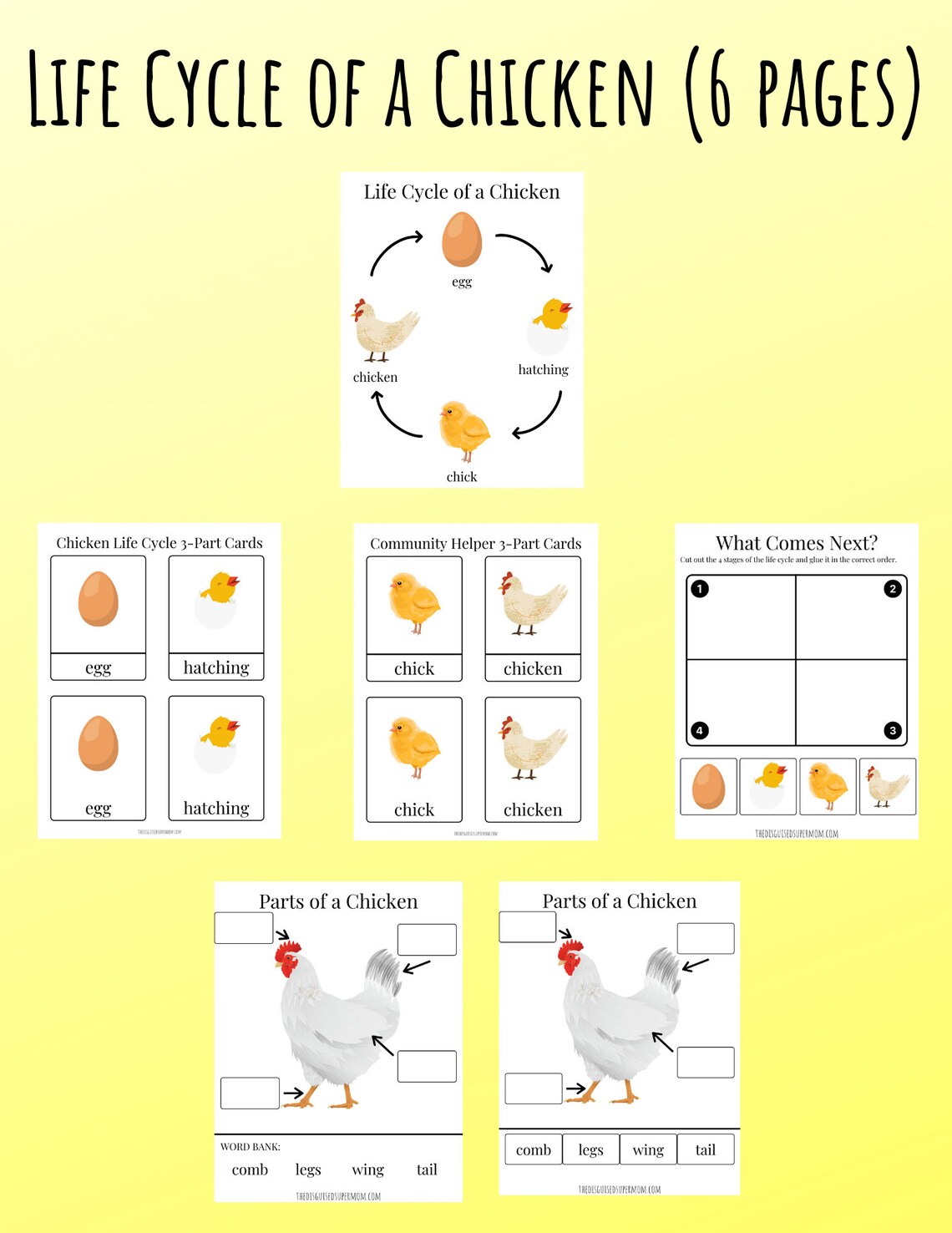 Life Cycles Printable Pack - Etsy
