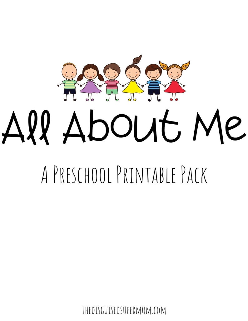 All About Me - Preschool Printable Pack - Etsy