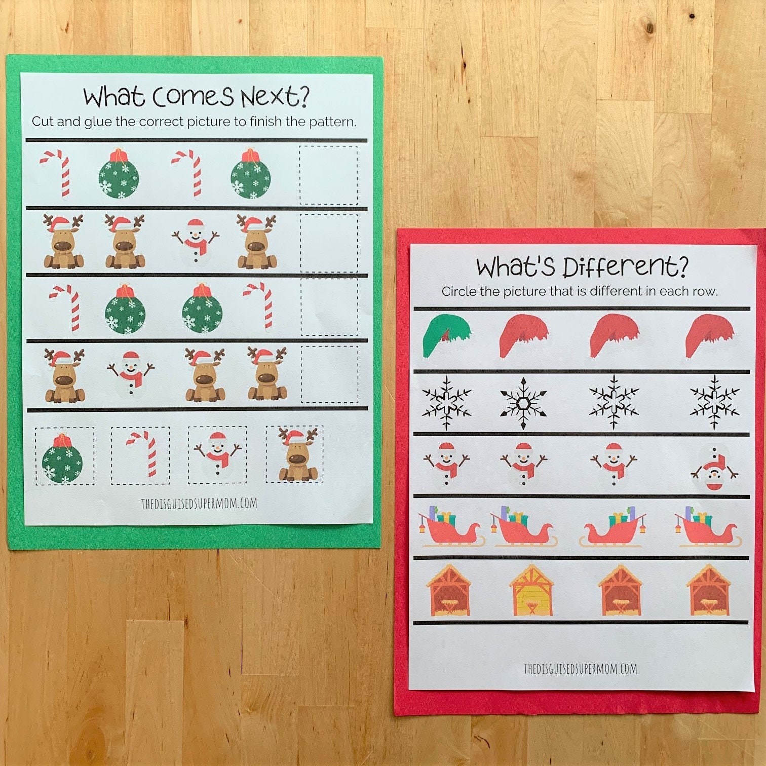 Christmas Preschool Printable Pack - Etsy