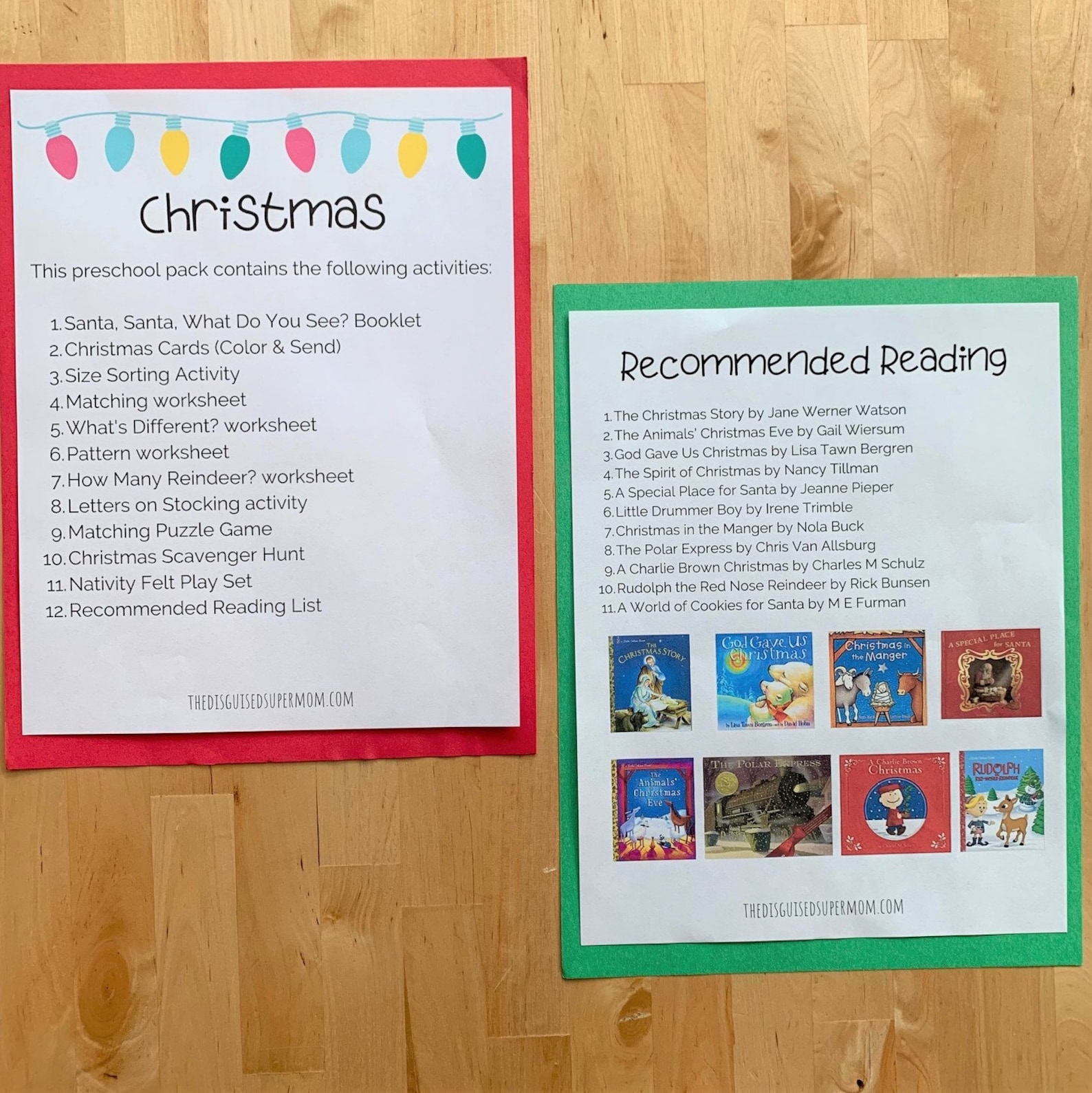 Christmas Preschool Printable Pack - Etsy