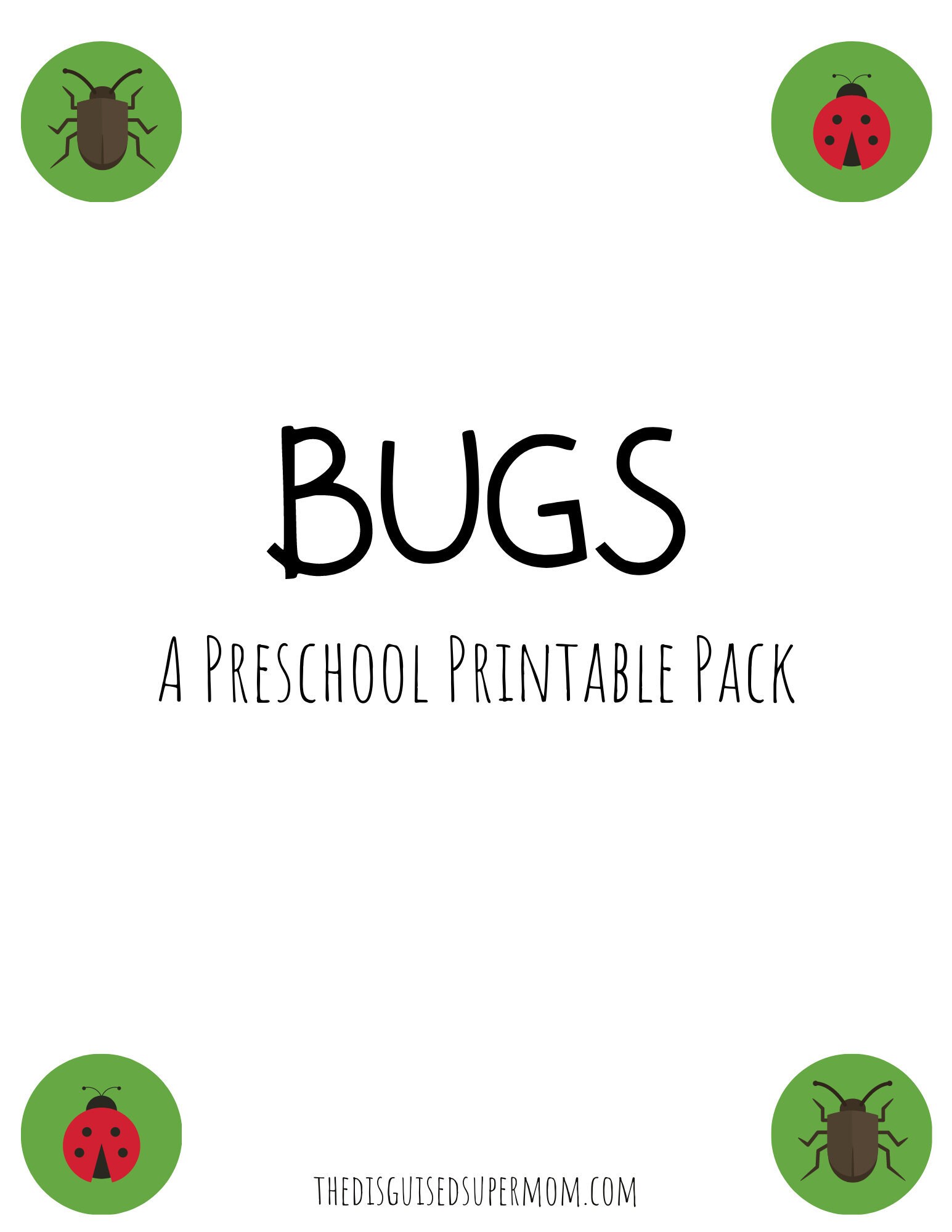 Bugs Preschool Printable Pack - Etsy