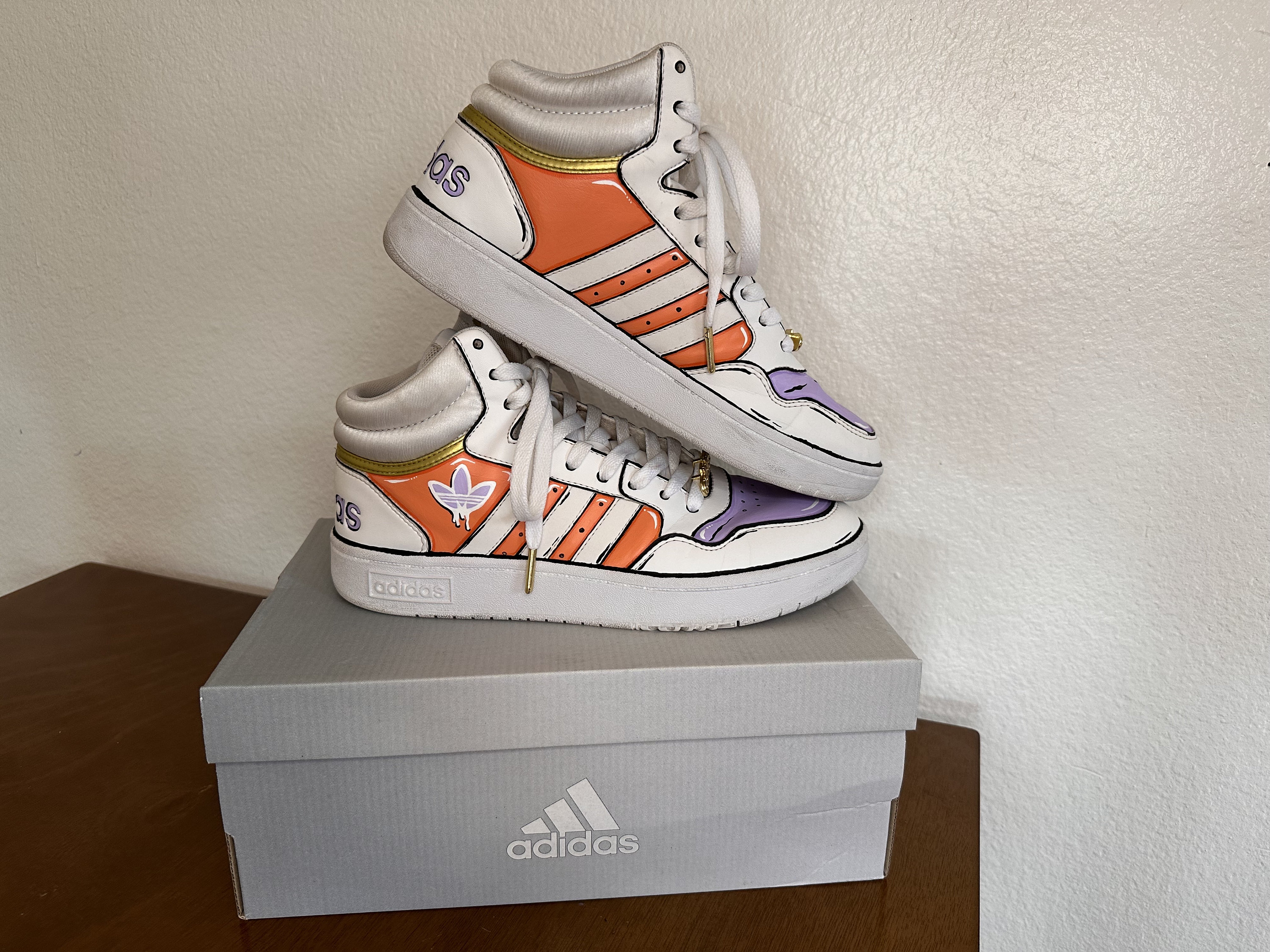 Custom Painted Comic Book Style Shoes - Etsy