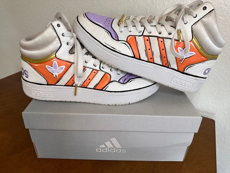 Custom Painted Comic Book Style Shoes - Etsy