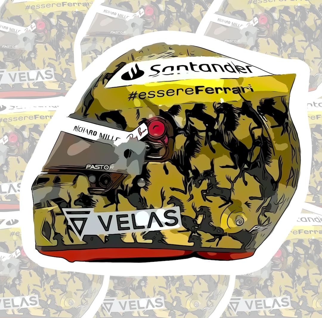 Charles Leclerc 2022 Singapore Helmet Vinyl Sticker - Etsy