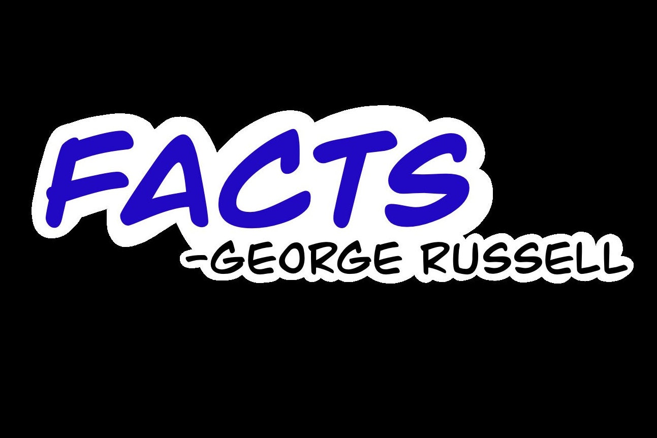 George Russell FACTS Vinyl Sticker - Etsy UK