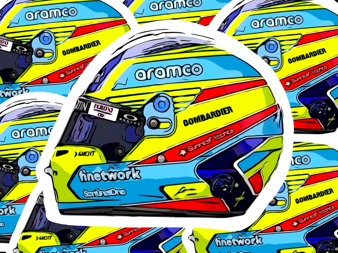Fernando Alonso 2023 Helmet Vinyl Sticker - Etsy