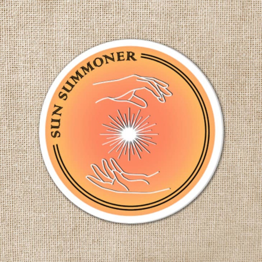 Sun Summoner Symbol Sticker Shadow & Bone - Etsy