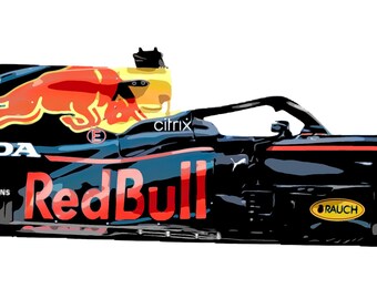 RB19 Redbull Racing Formula 1 Car Sticker Art Kiss-cut Vinyl Decals ...