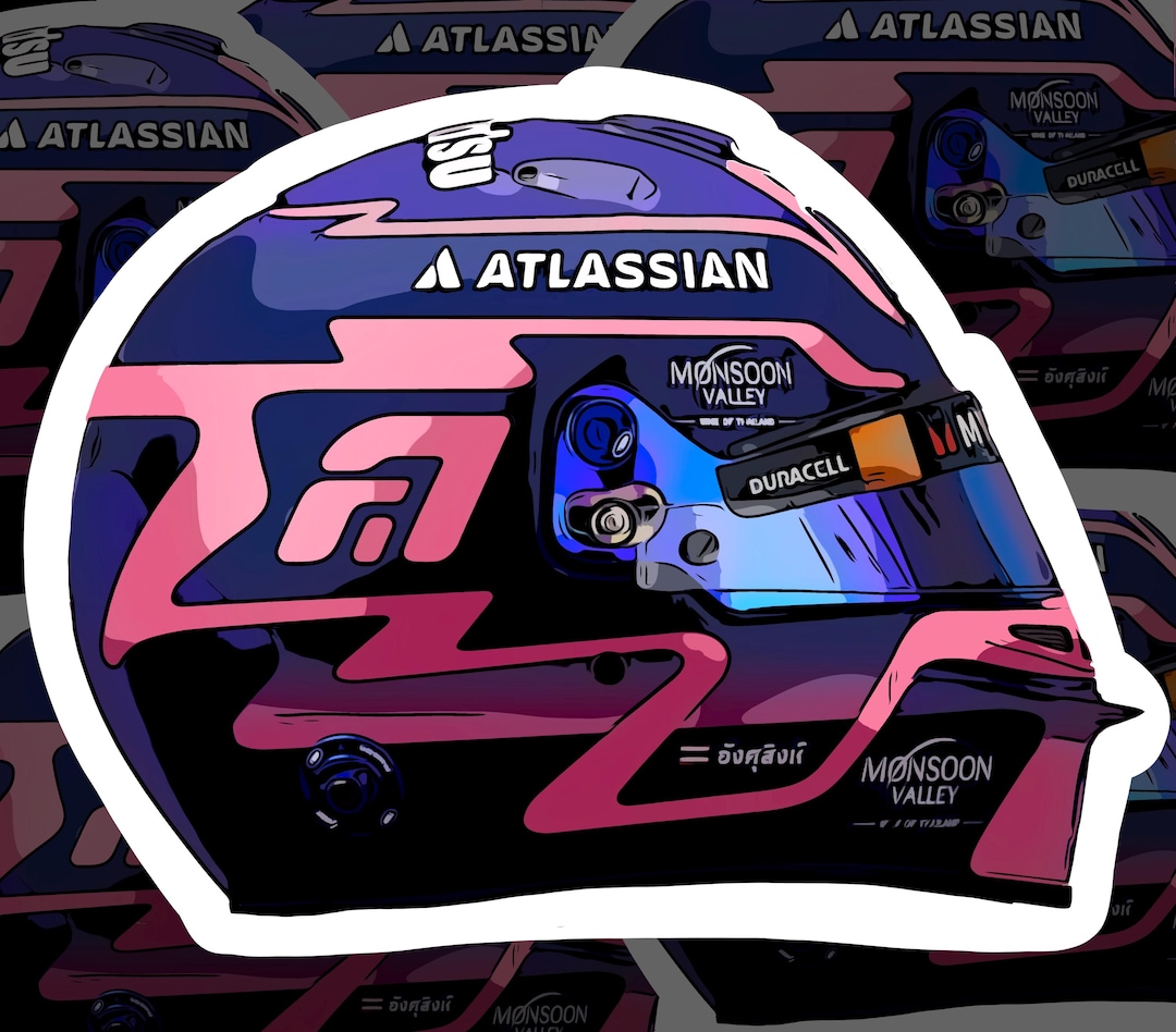 Alex Albon 2025 Helmet Vinyl Sticker - Etsy