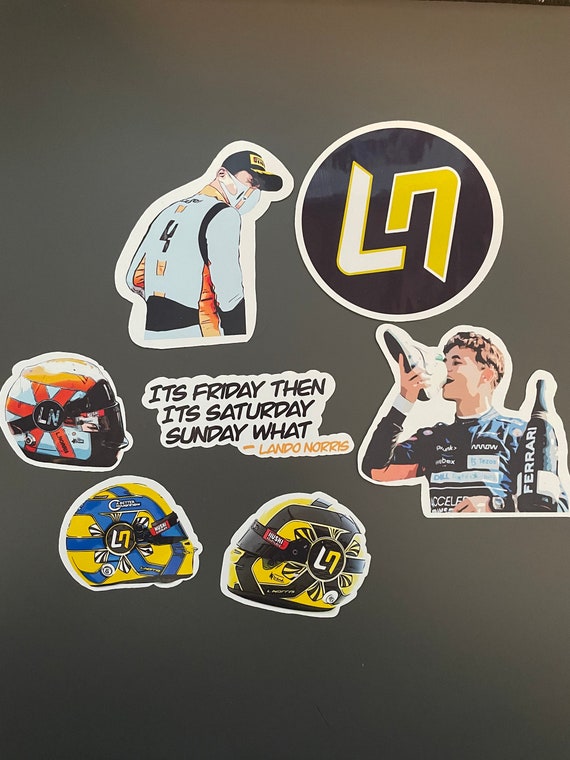 Formula One Lando Norris Vinyl Sticker Pack - Etsy