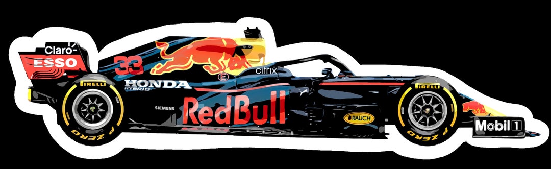 Red Bull Racing F1 Car Vinyl Sticker - Etsy UK