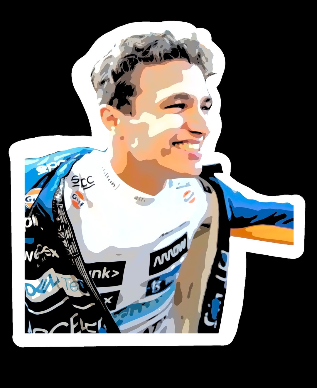 Formula One Lando Norris Vinyl Sticker - Etsy
