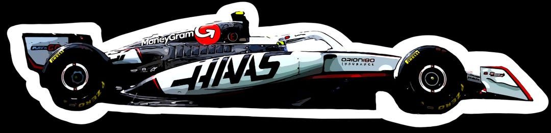 Formula One Haas 2025 Vinyl Sticker - Etsy