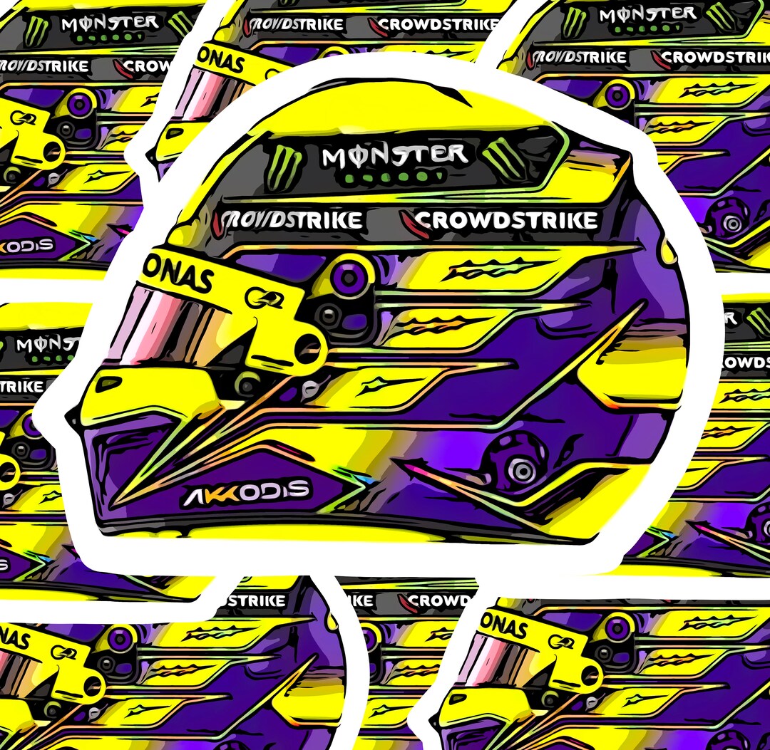 Lewis Hamilton 2023 Helmet Vinyl Sticker - Etsy