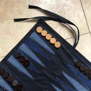 Canvas Roll-up Backgammon Set - Etsy
