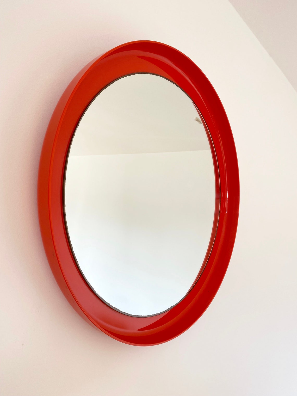 Retro Mirror / Round Wall Mirror / Space Age Mirror /70's / Pop Art ...