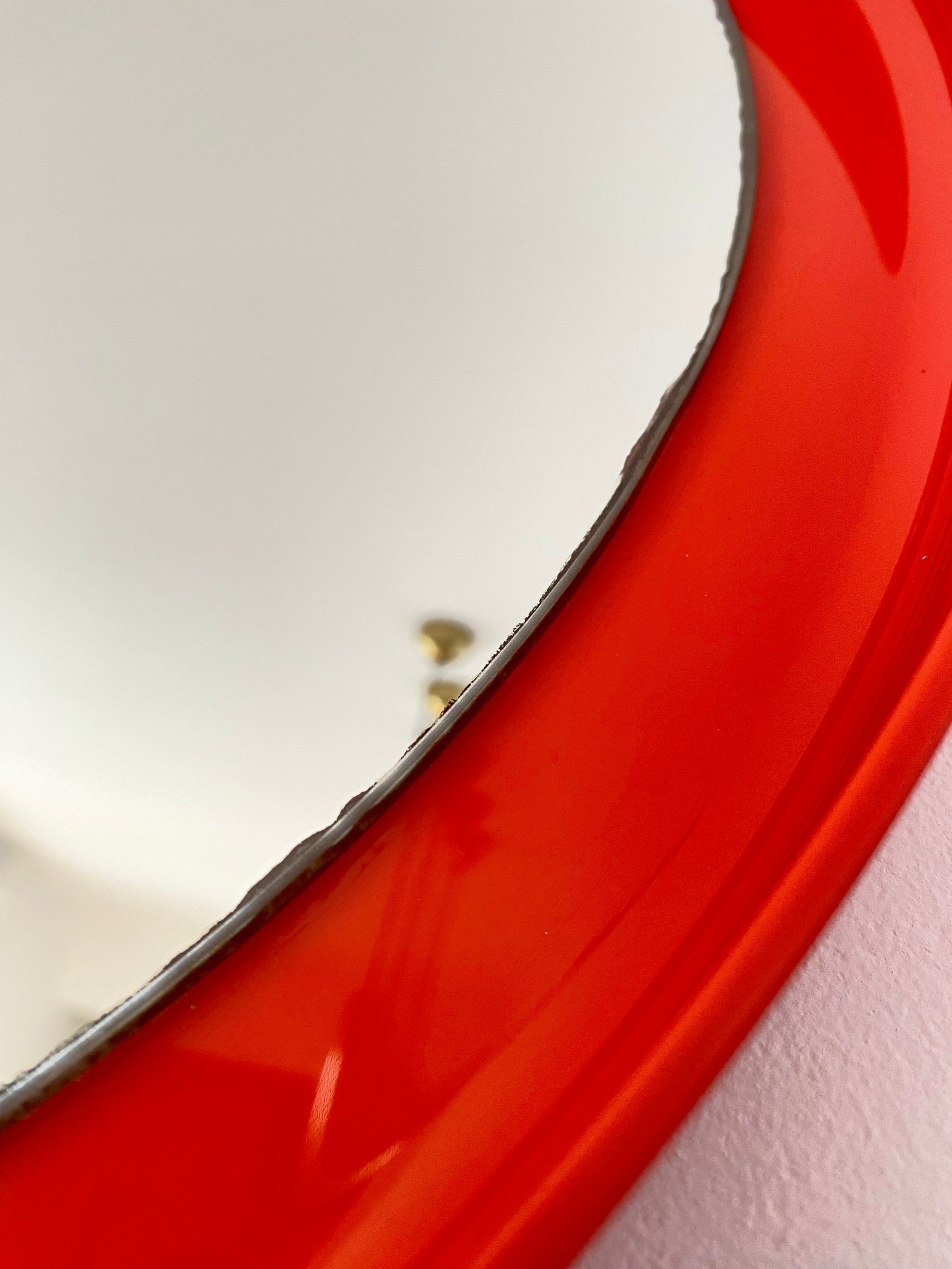 Retro Mirror / Round Wall Mirror / Space Age Mirror /70's / Pop Art ...