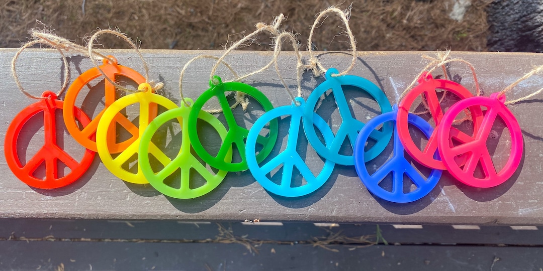 Peace Sign Ornament - Etsy