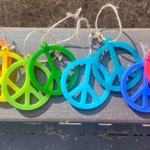 Peace Sign Ornament - Etsy