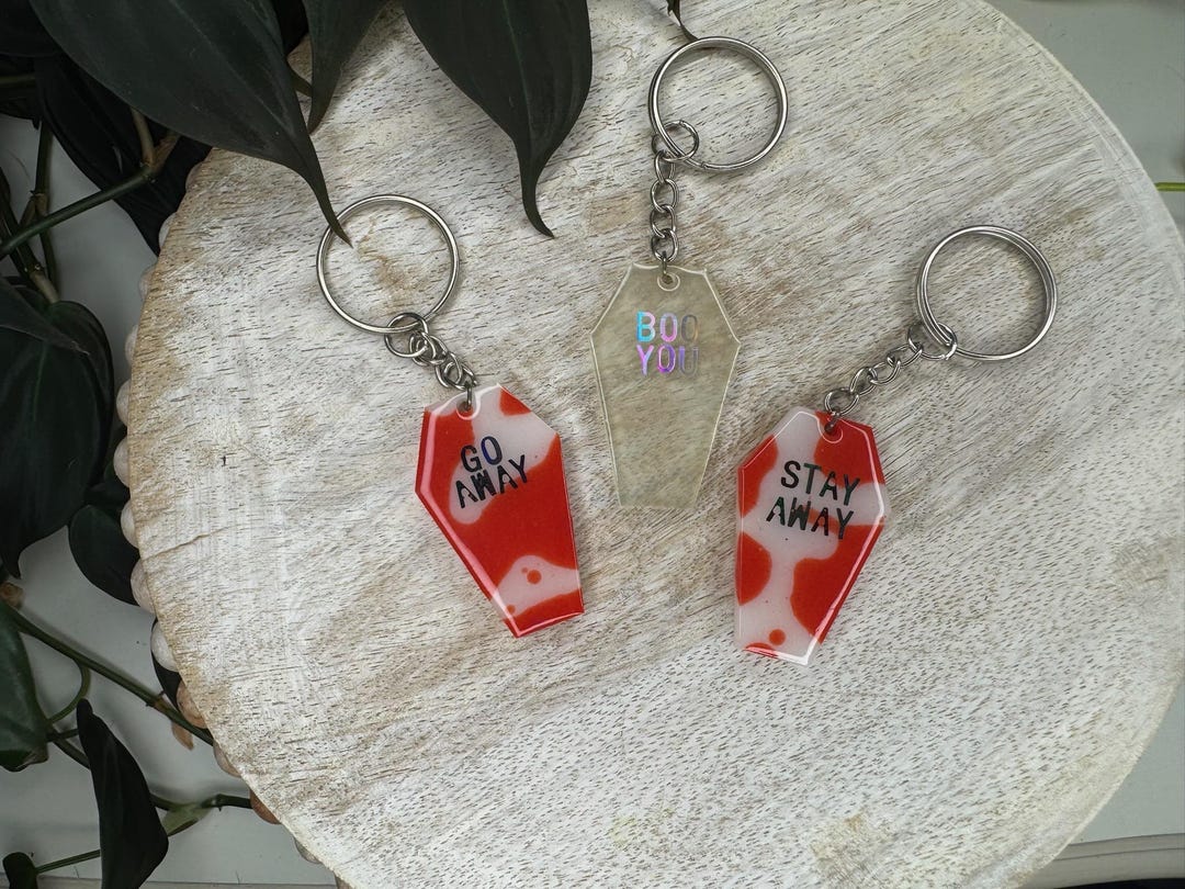 Coffin Keychain | Custom Coffin Keychain - Etsy
