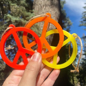 Peace Sign Ornament - Etsy