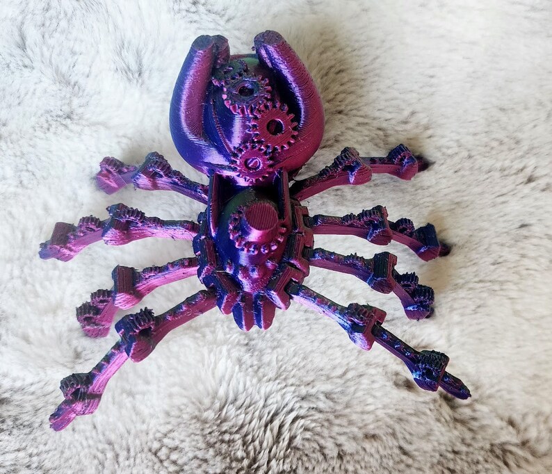 3D Printed Steampunk Spider, Funky Spider, 3d Spider, Fantasy Spider ...