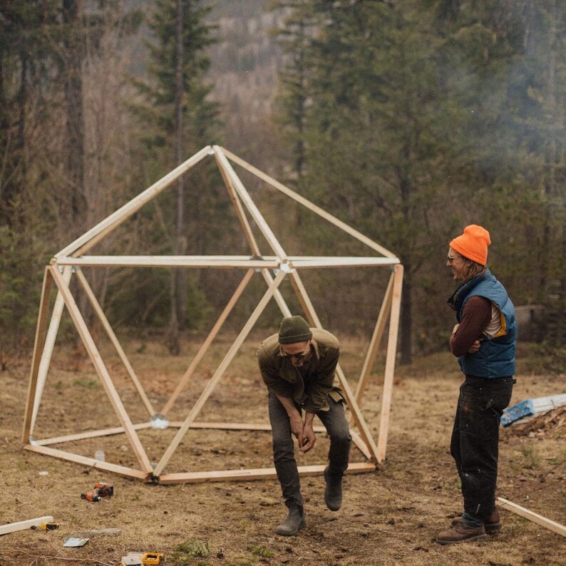 Magidome Steel Geodesic Dome Connectors Build a Shed Yurt - Etsy Canada