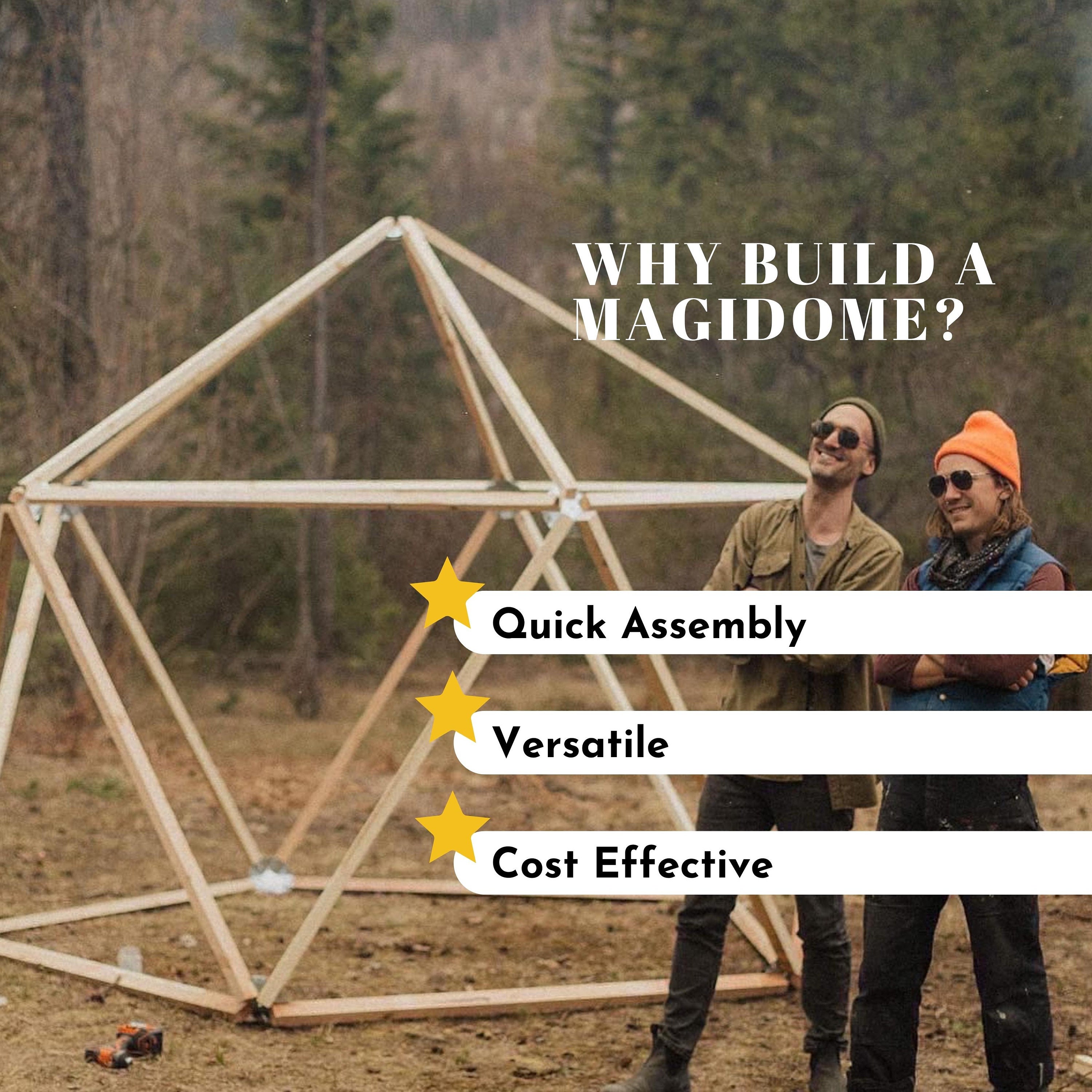 Magidome Geodesic Dome Connectors: DIY Shed, Yurt, Greenhouse - Etsy