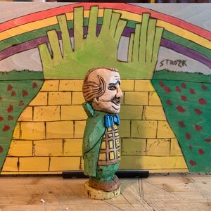 Hand Carved Folk Art Mayor of Munchkin City From the 1939 Film, the ...