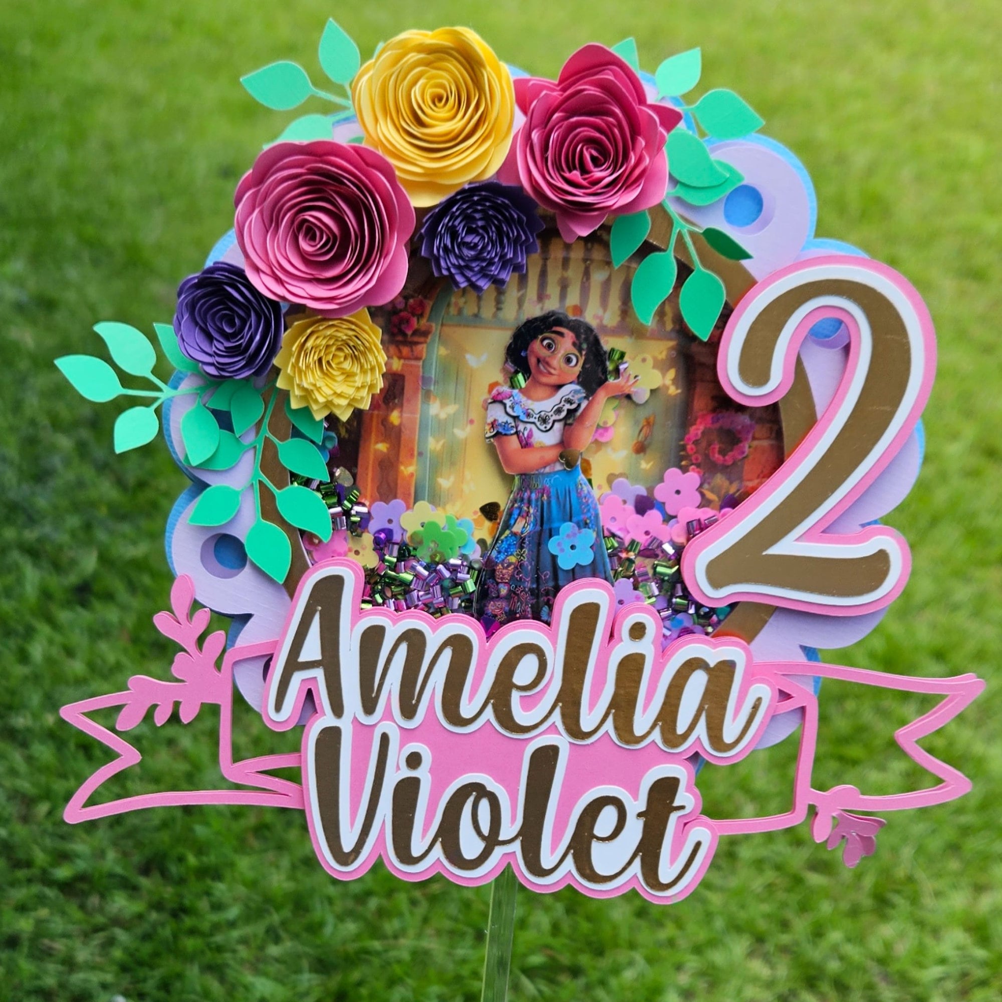 Encanto Shaker Cake Topper Birthday Party Cake Topper - Etsy