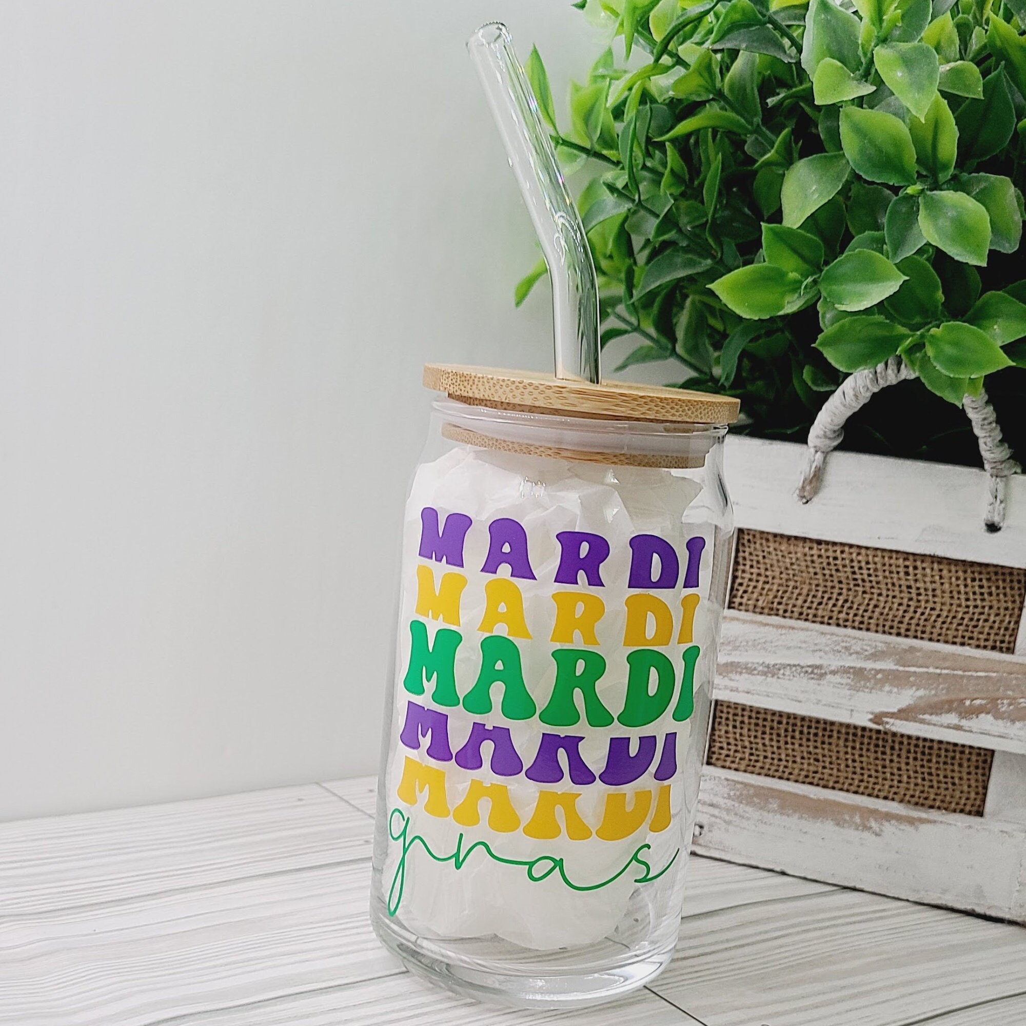 Beer Glass, Beer Can Glass, Ice Coffee Cup, Mardi Grass Cup ...