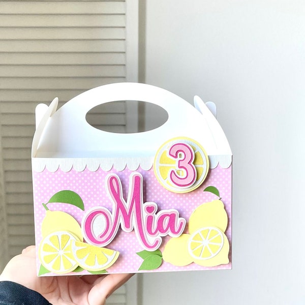 Lemon Favor Boxes - Etsy