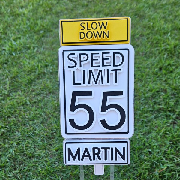 Speed Limit Cake Topper Birthday - Etsy