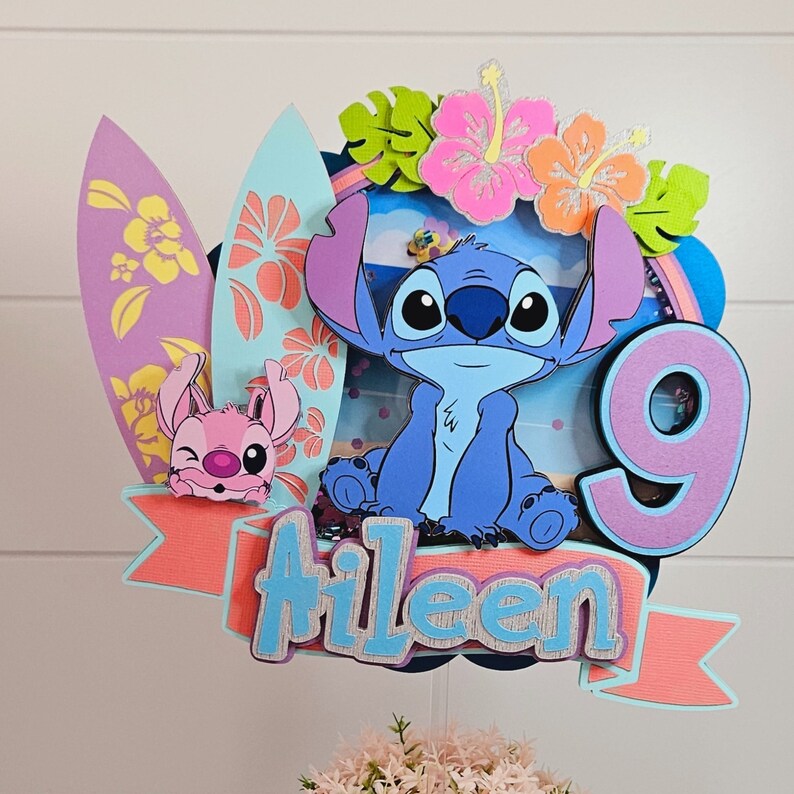 Stich Cake Topper, Stich Party Theme, Stich Party Decor, Stich Party ...