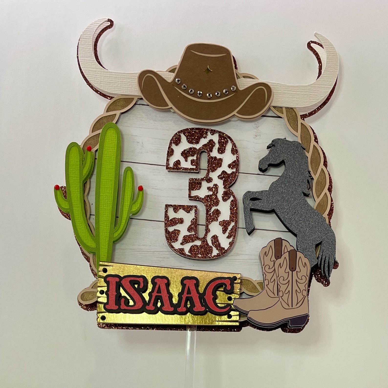 Cowboy Cake Topper Cowboy Cake Topper Cowboy Party Cowboy - Etsy