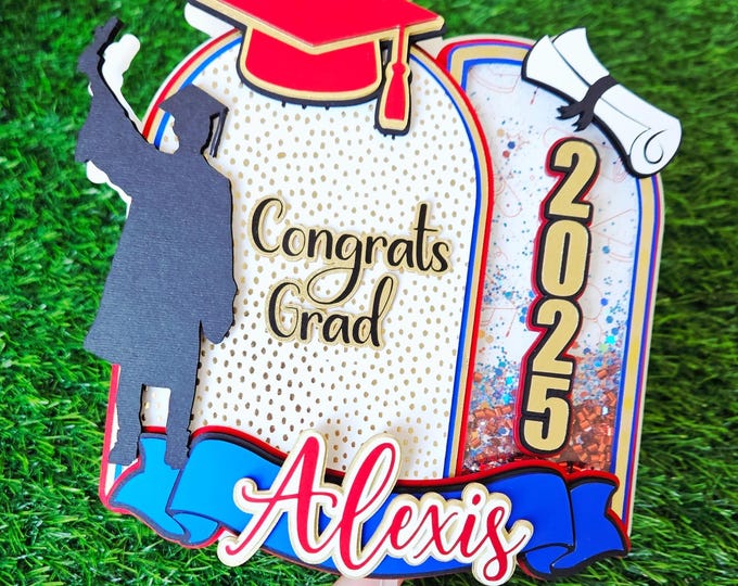 Grad Cake Topper Graduation Party Grad Party Theme Graduation Cake ...
