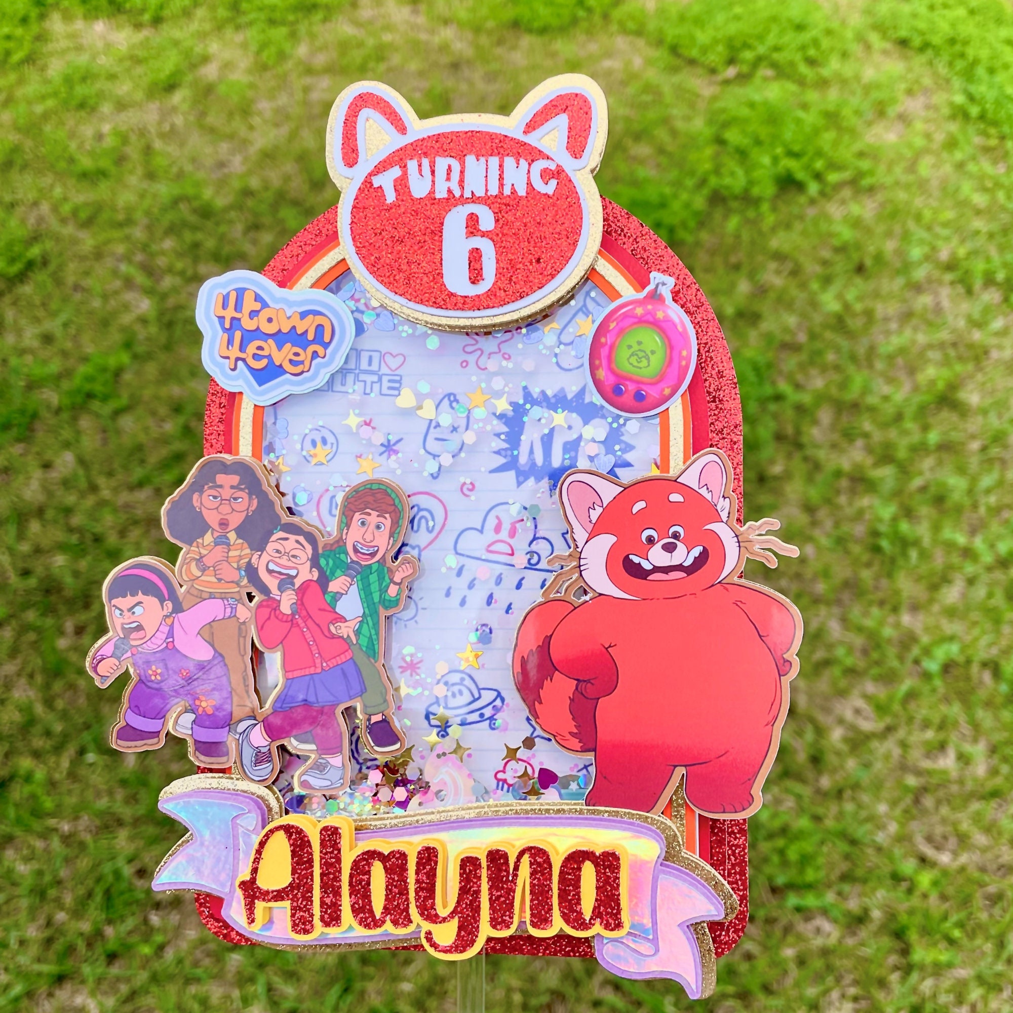 Cake Topper Red Cake Topper Turning Topper Cake Birthday - Etsy