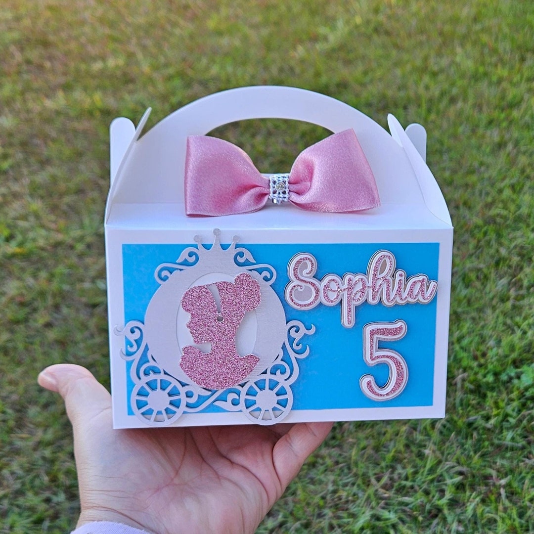 Princess Favor Box Princess Party Once Upon a Time Carriage Theme Favor ...