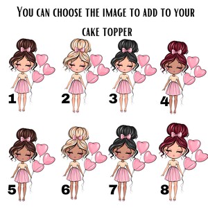 Coquette Theme Cake Topper Cute Pink Girly Cake Topper Bows Theme Cake ...