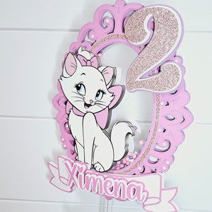 Cute Kitten Cake Topper Cat Party Theme Pink Cat Party Cat Decor Kitty ...