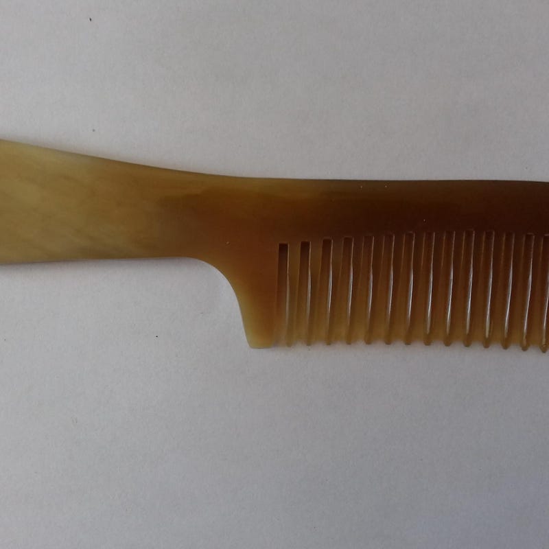 Handled Horn Comb - Etsy UK