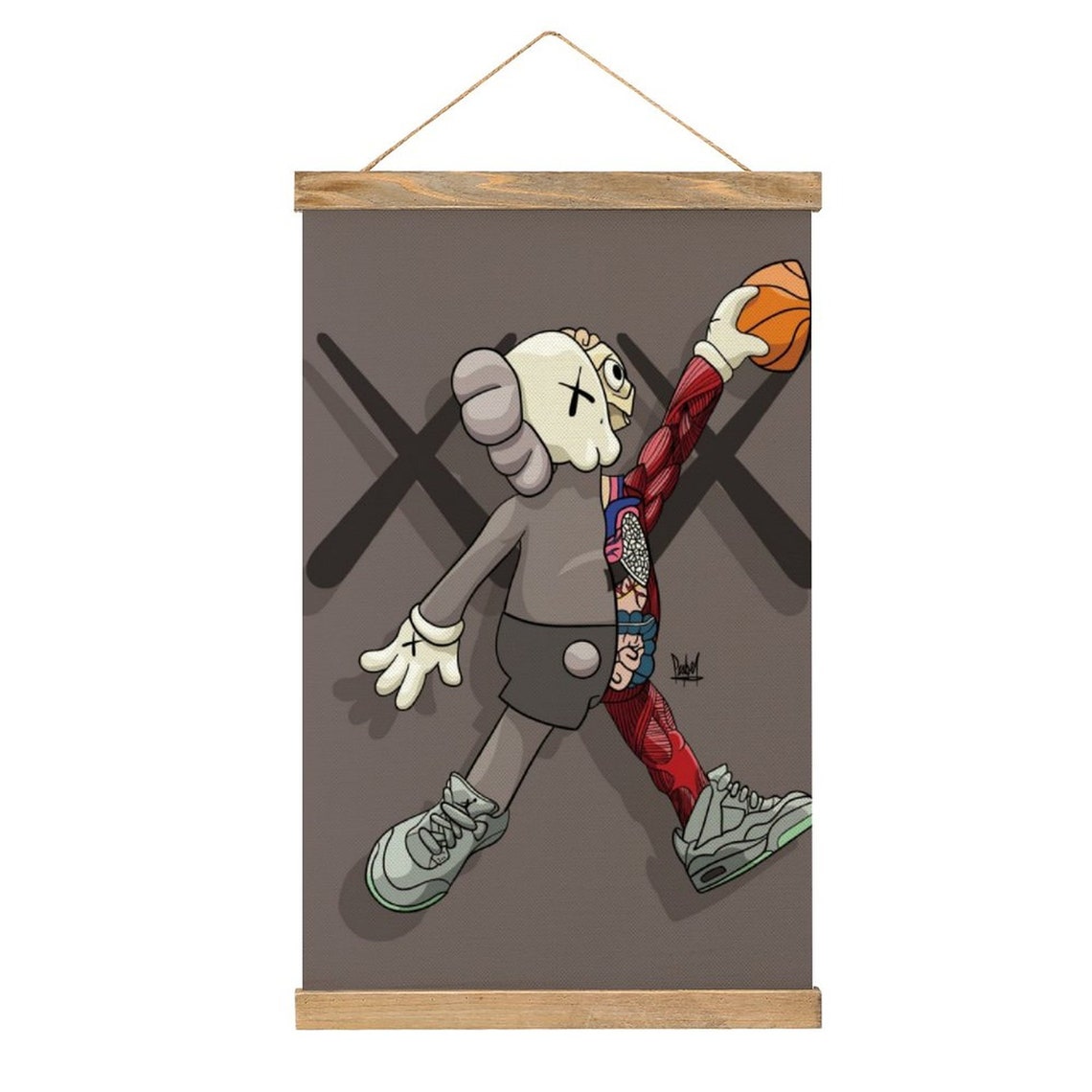 Sesame Street elmo kaws poster art canvas Poster Home Decor | Etsy